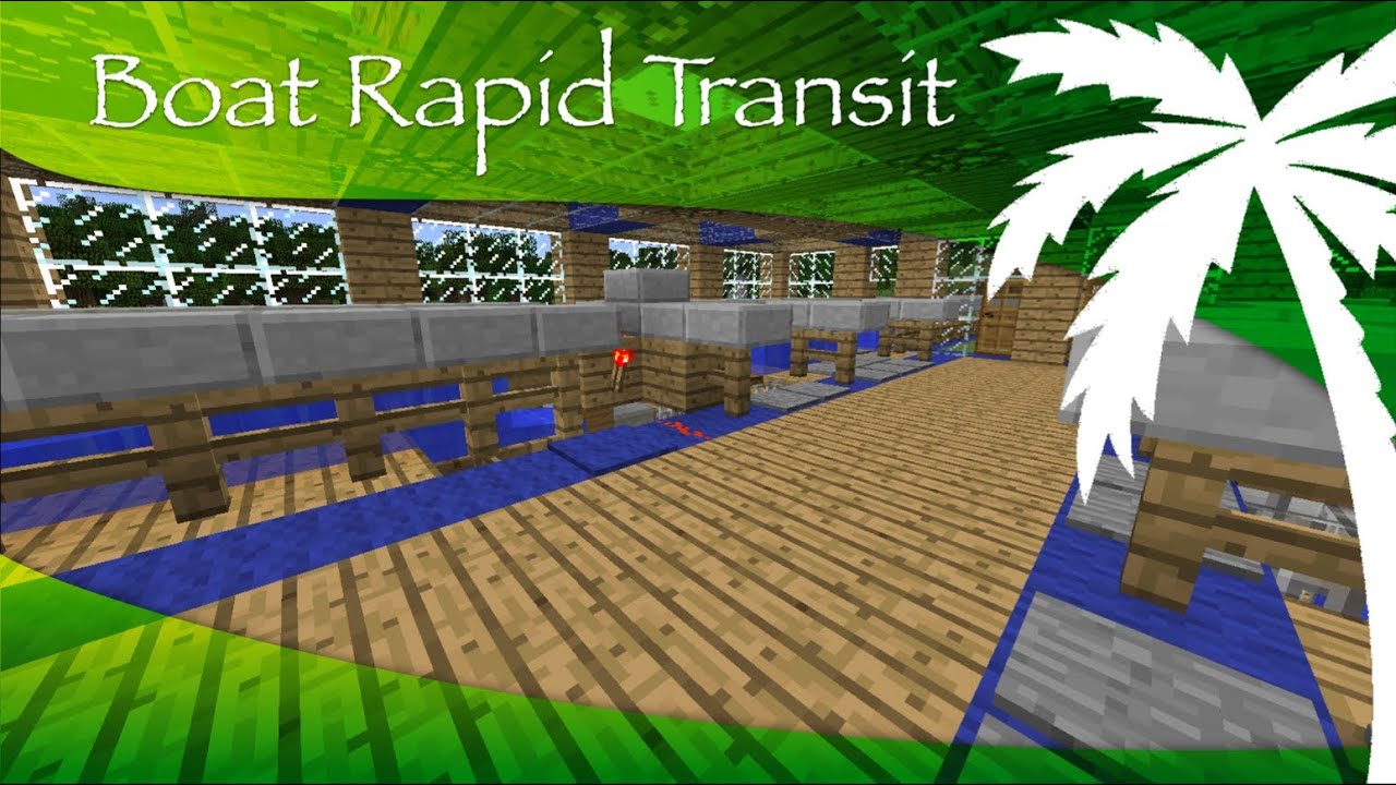 Rapid Boat Transit System - Minecraft - YouTube