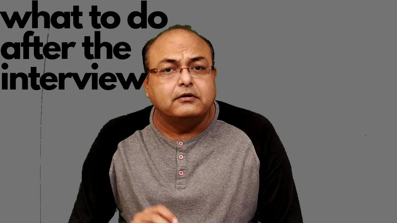 What to do after the Interview - By Sandeep Grover (SkillTiger) - YouTube