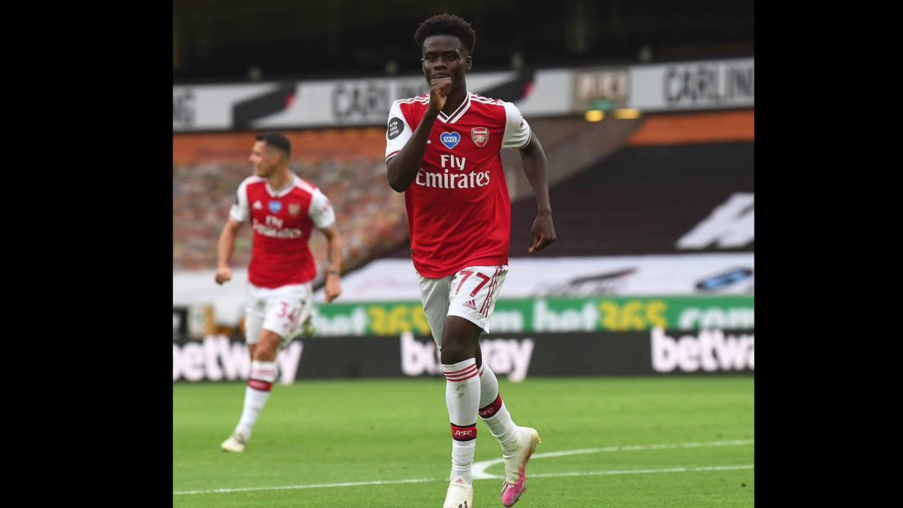 Bukayo Saka chant to the tune of "Kumbaya" - YouTube