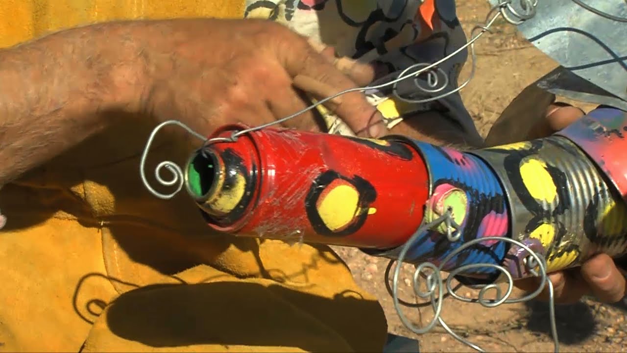 Metal Stitching with Recycled Materials - YouTube