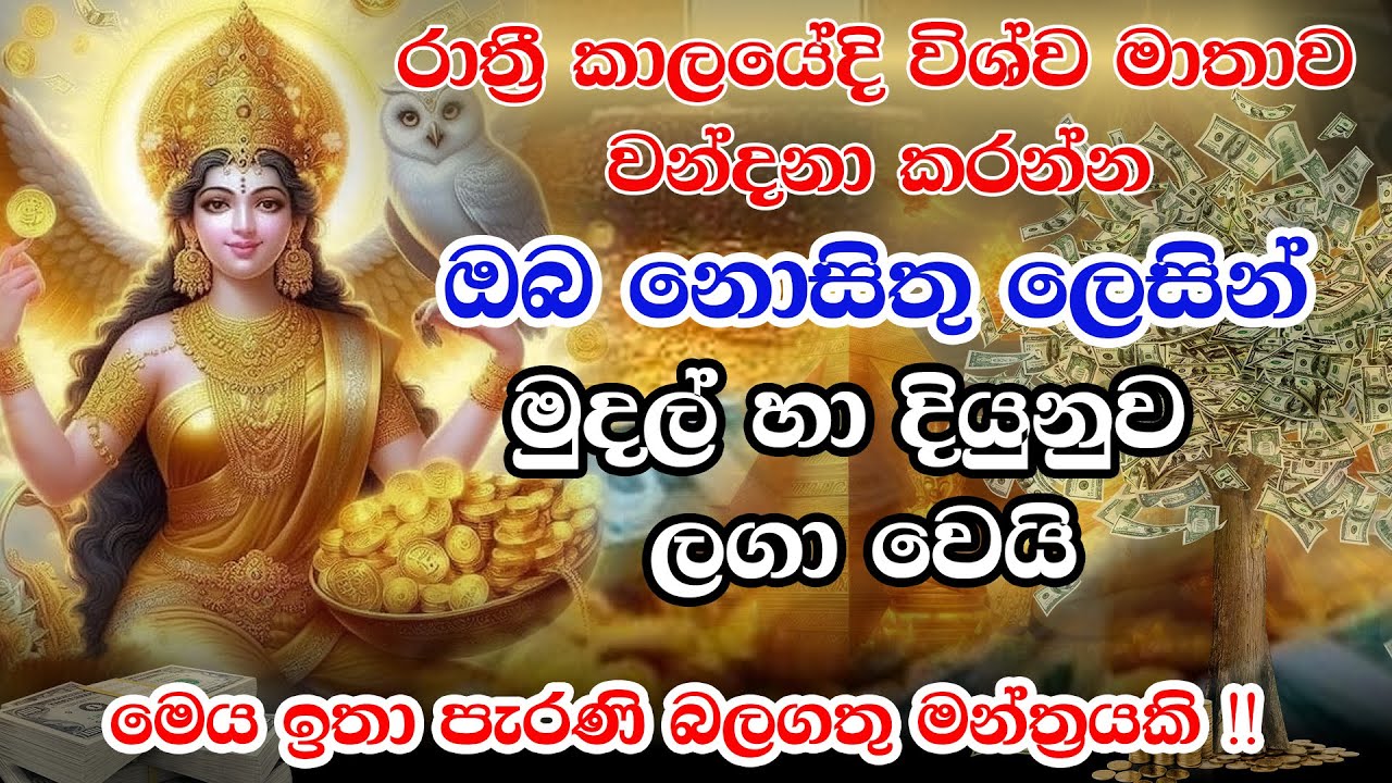 Wiswa Matha wandanawa - විශ්ව මාතාව වන්දනා කරන බලගතු මන්ත්‍රය - ape ...