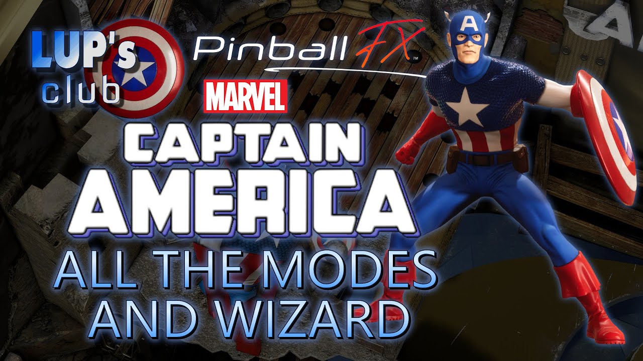 Pinball FX [4K] Marvel Pinball: Captain America All the modes & Wizard ...