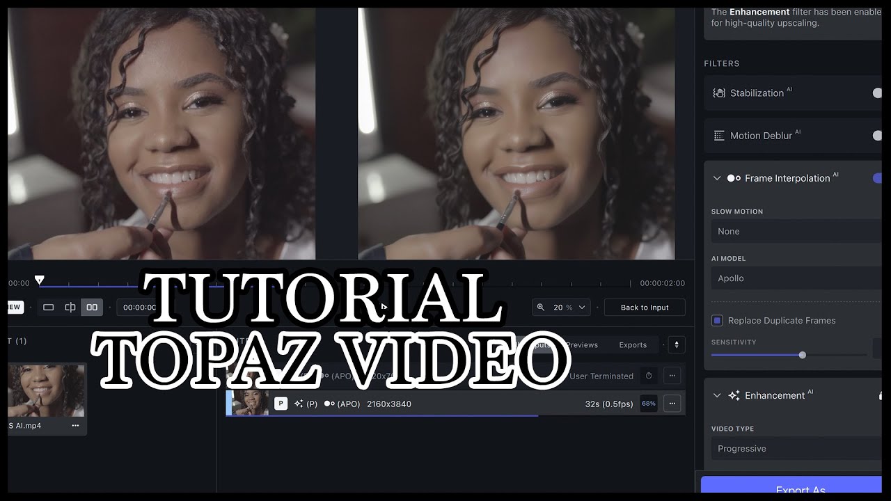 TUTORIAL COMPLETO - TOPAZ VIDEO AI - YouTube
