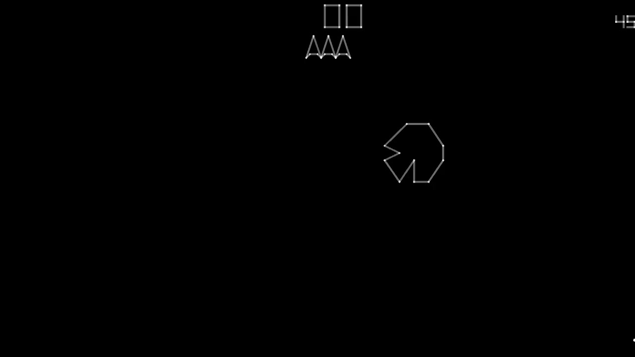 Asteroids MAME play beta - YouTube