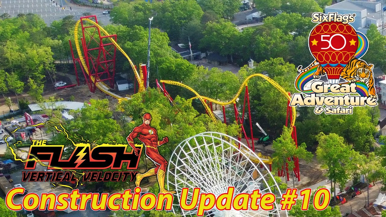 Flash Vertical Velocity | Construction Update #10 | Six Flags Great ...