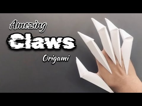 How to make paper claws || Amezing Origami Claws || Easy make Claws ...