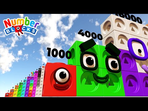 Numberblocks Mathlink Stepsquad 1 to 100,000 SQUARE CLUB GIANT Standing ...
