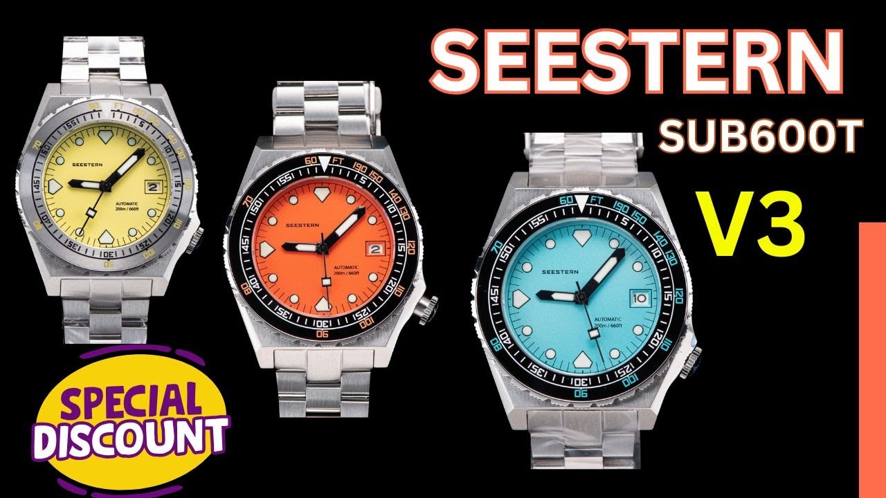 SEESTERN SUB600T V3 | Automatic Diving Watch | NH35 Movement | Sapphire ...