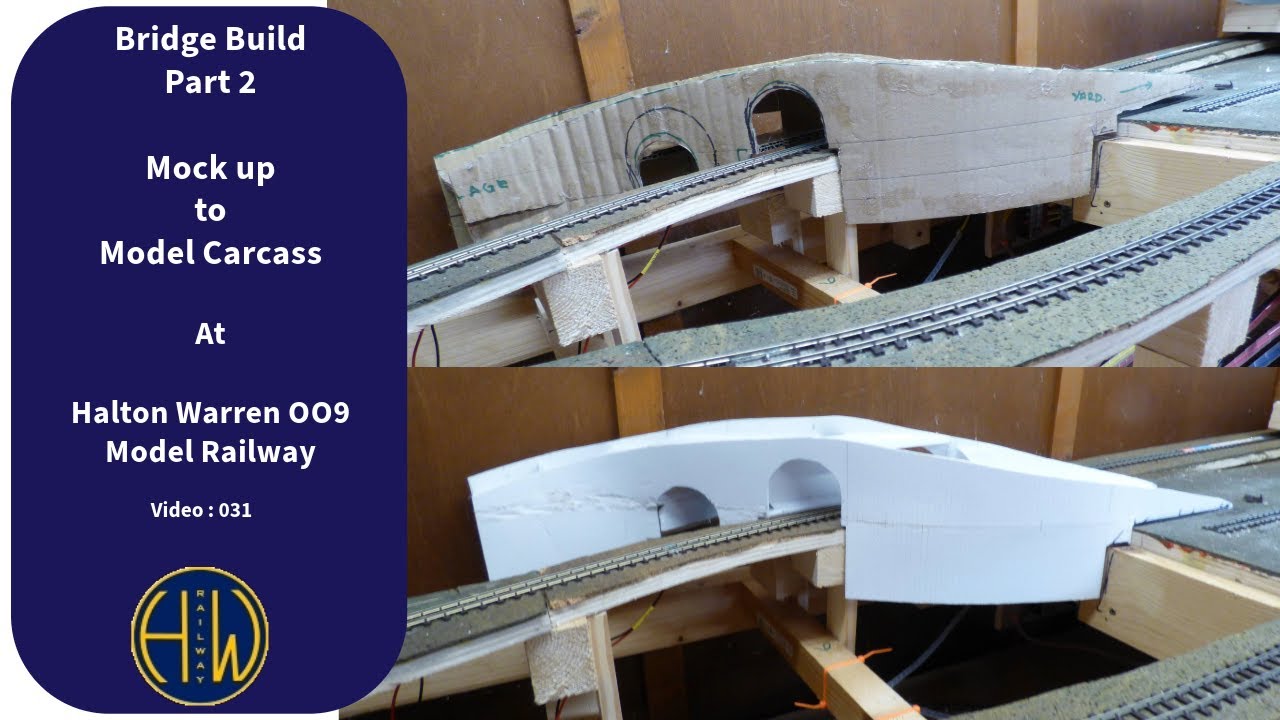 Bridge Building the Bridge Structure at Halton Warren OO9 model railway ...