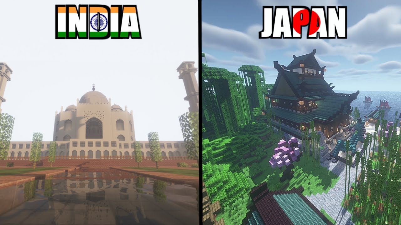 minecraft in different countries - YouTube