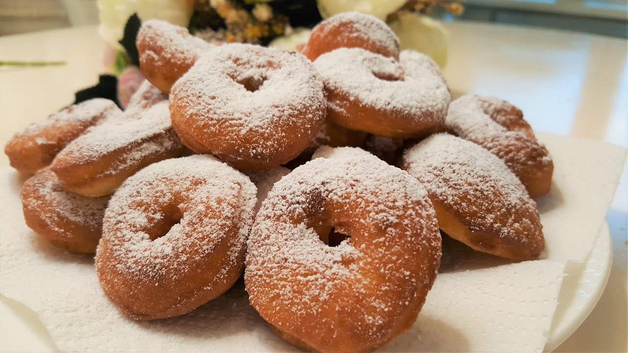 Super Fluffy, Light Donuts without Yeast, Eggs and Oven | Easy Donuts ...