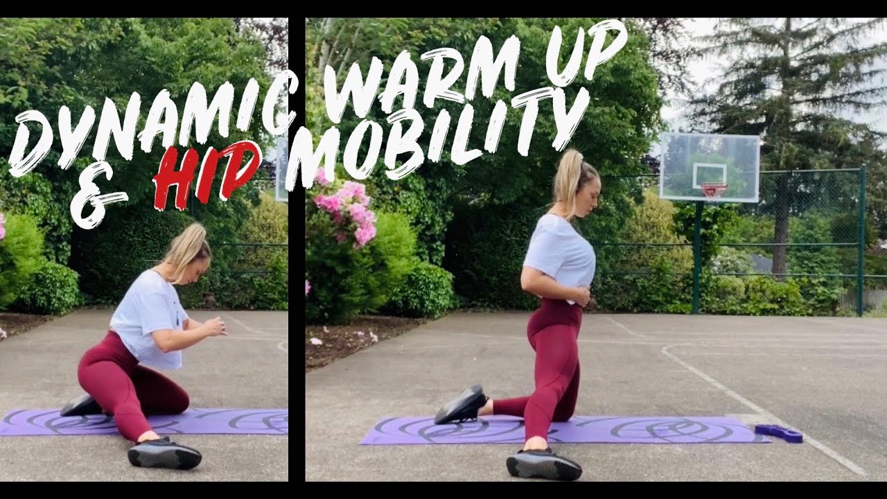 At Home | Dynamic Warm Up / Hip Mobility Exercises - YouTube