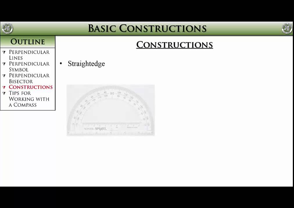 Geometry, Section 1-6 -- Basic Constructions - YouTube