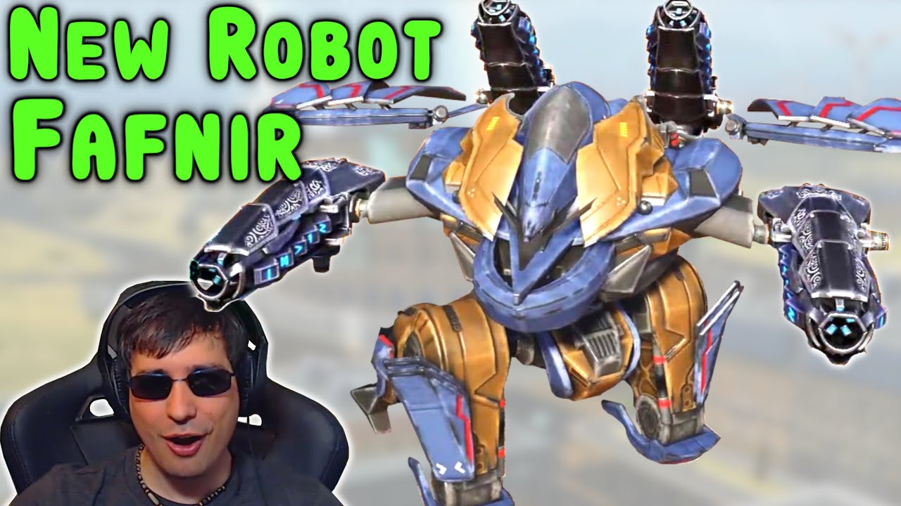 NEW Flying Robot FAFNIR is INSANE! War Robots Test Server Gameplay WR ...