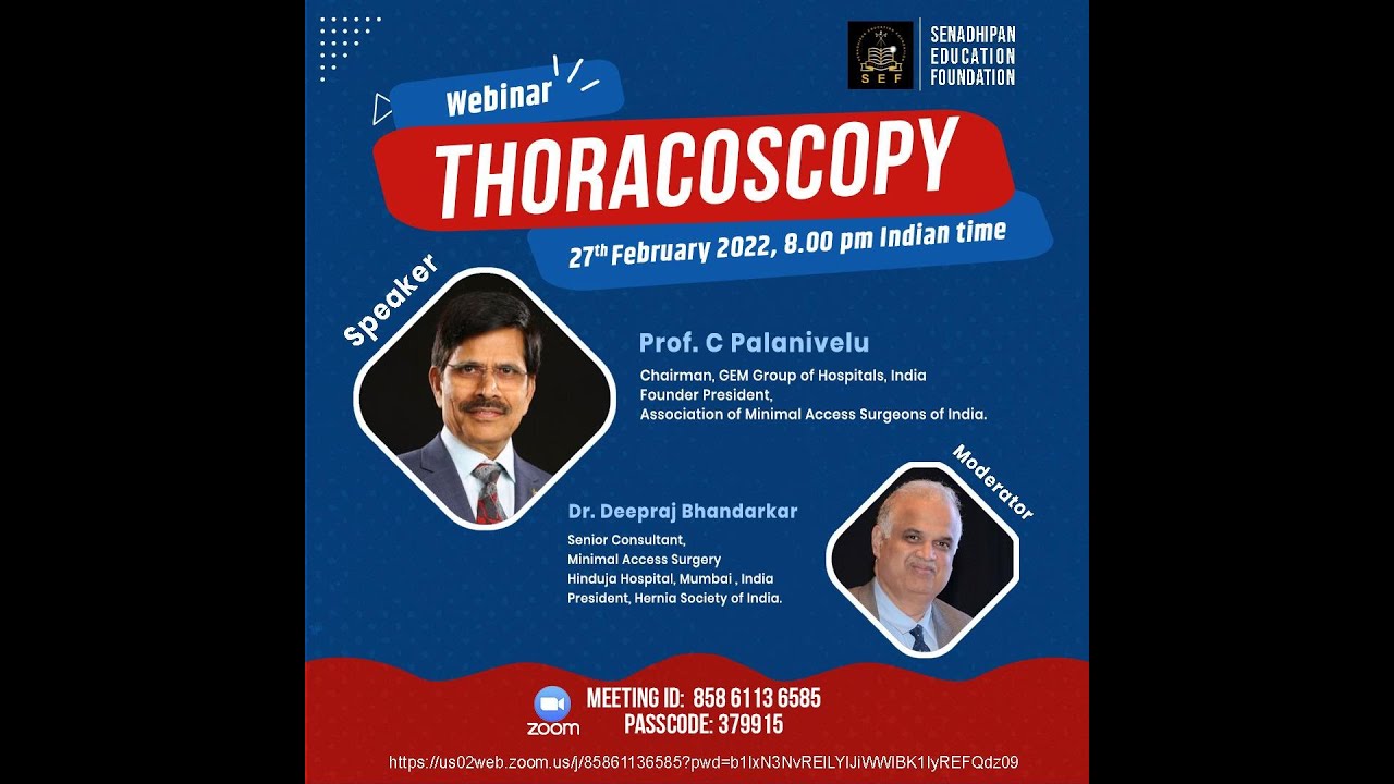 THORACOSCOPY -PROF.C.PALANIVELU - YouTube