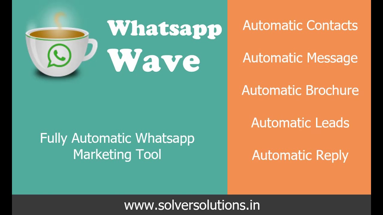 Whatsapp Wave: Fully Automatic Marketing Tool. Automatic Numbers, Msg ...