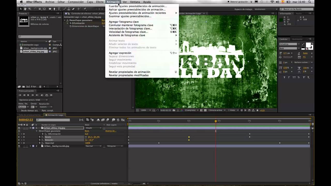Tutorial after effects - Animación básica de logo -- Parte 2 - YouTube