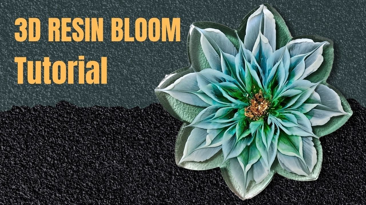3D RESIN BLOOM Tutorial - Double Layers Advanced Technique - YouTube