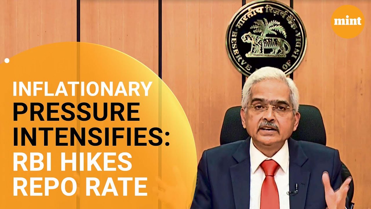 RBI hikes policy rates to tame inflation - YouTube
