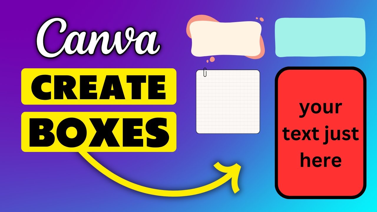 How to Create a Box in Canva - YouTube