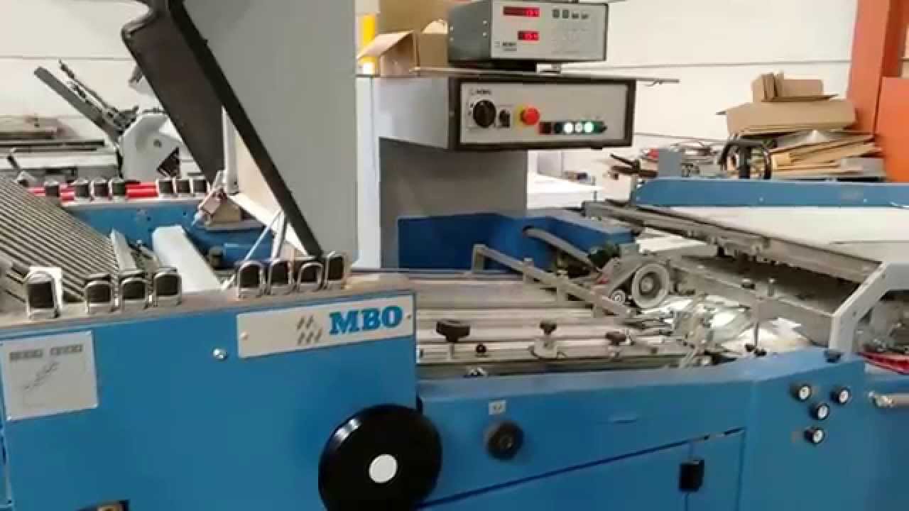 MBO Folding machine 2015 06 23 - YouTube