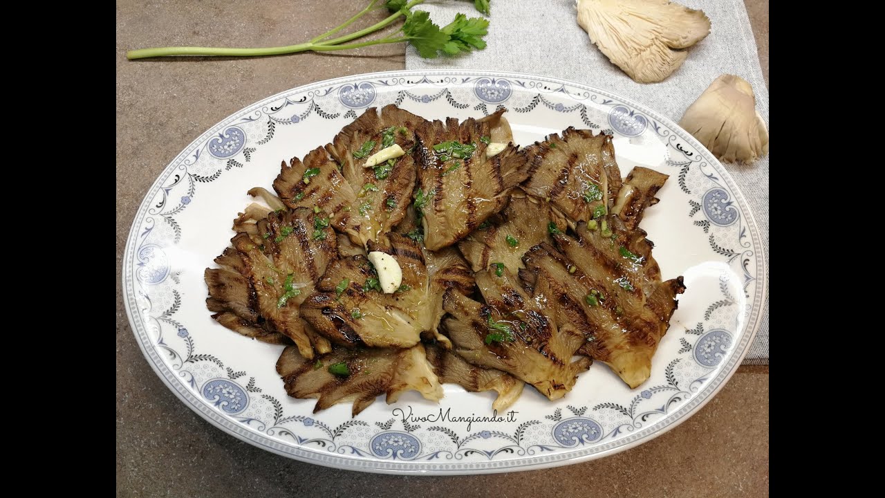 Funghi Pleurotus alla piastra - YouTube