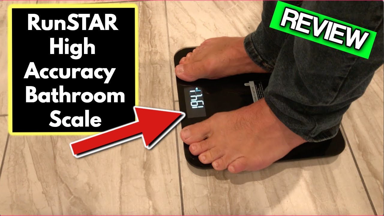 RunSTAR High Accuracy Digital Bathroom Scale - YouTube