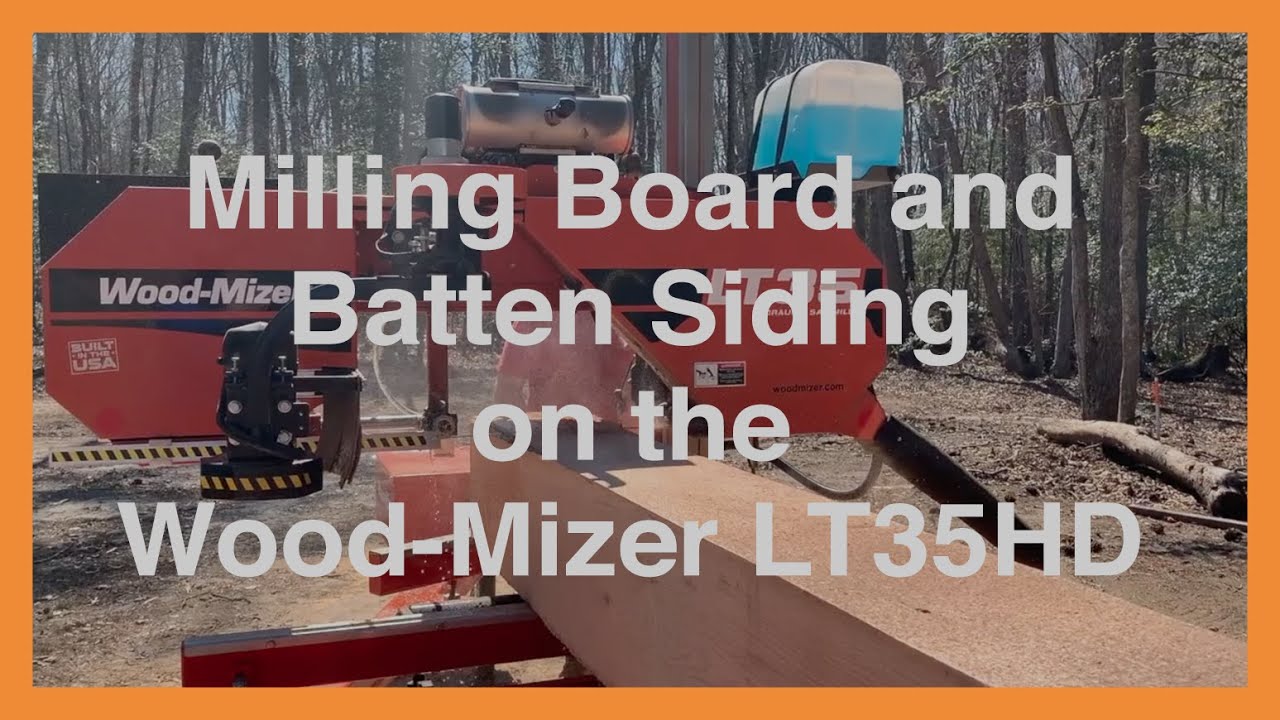 106 - Milling Board and Batten Siding on the Wood Mizer LT35HD - YouTube