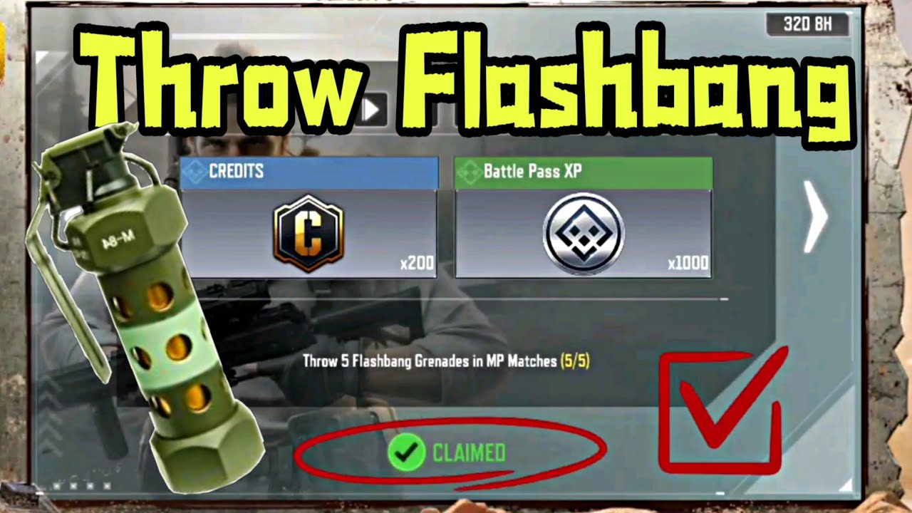 CALL OF DUTY MOBILE THROW 5 FLASHBANG GRENADES IN MP MATCHES - YouTube