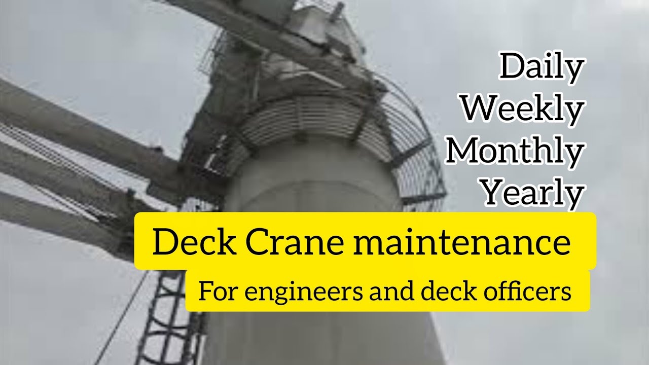 Deck Crane Maintenance and Routine Checks | Mitsubishi Marine Crane ...