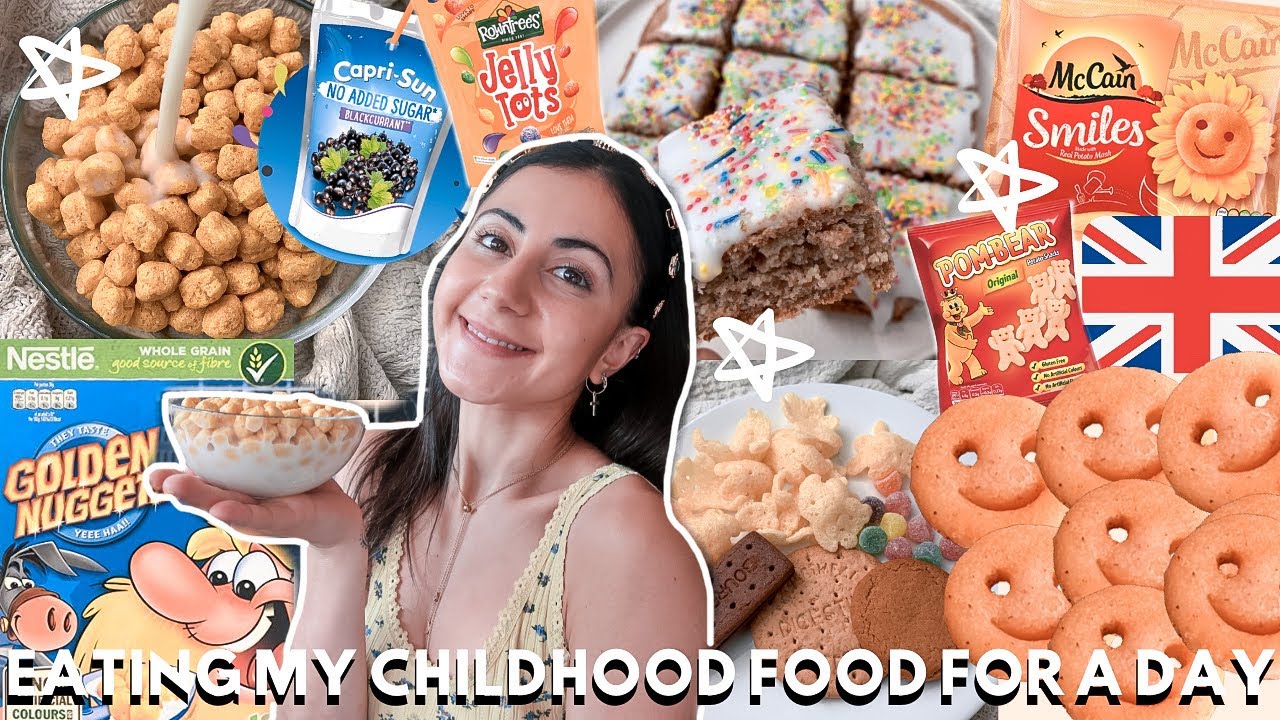 EATING MY CHILDHOOD FOODS FOR A DAY! UK VEGAN EDITION! - YouTube