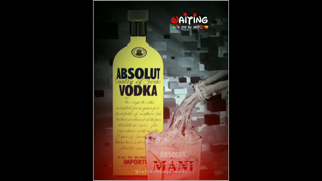 Absolute Vodca new whatsapp status || Vodka status video || Mood to ...