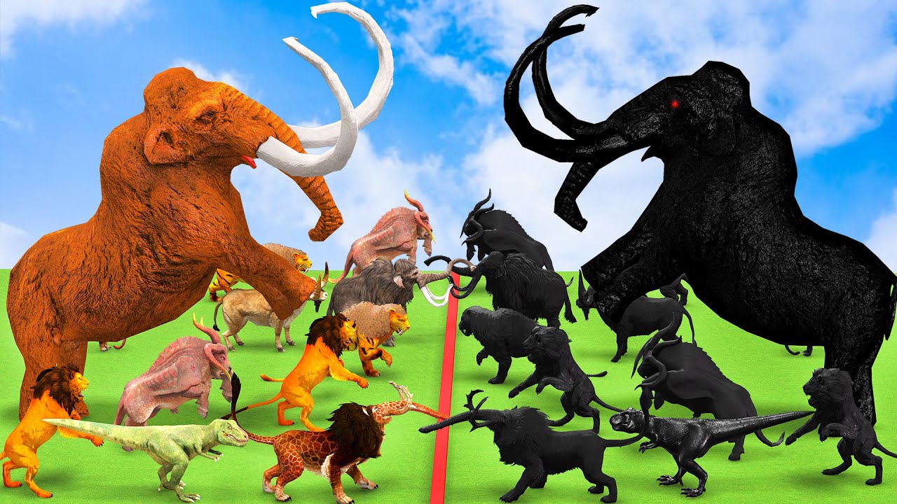 Prehistoric Mammals vs Shadow Itself Mammals Size Comparison Mammoth Vs ...