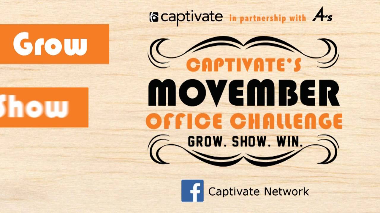 Captivate's Movember Office Challenge in Fullswing - YouTube