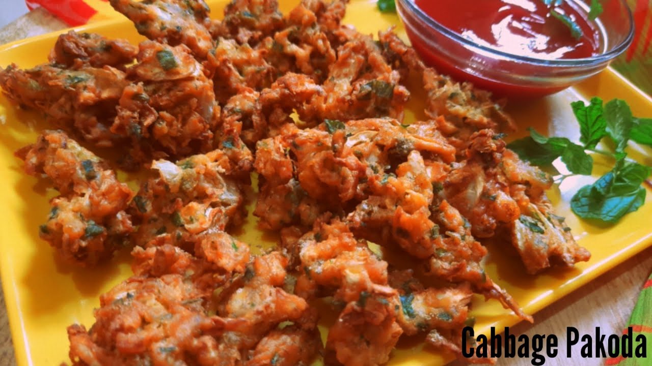 CABBAGE PAKODA|Easy evening snack|how to make easy cabbage pakoda ...