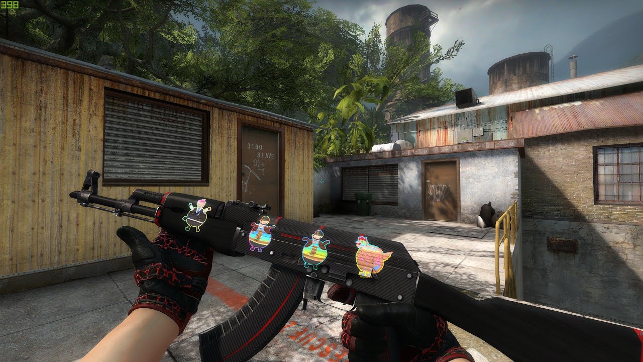 CSGO - All Poorly Drawn stickers and scrape effects - YouTube