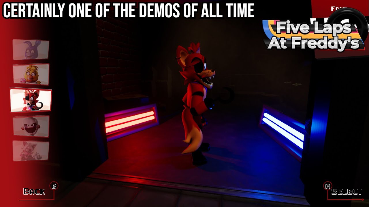 [FNAF] Five Laps at Freddy's Demo Playthrough - YouTube