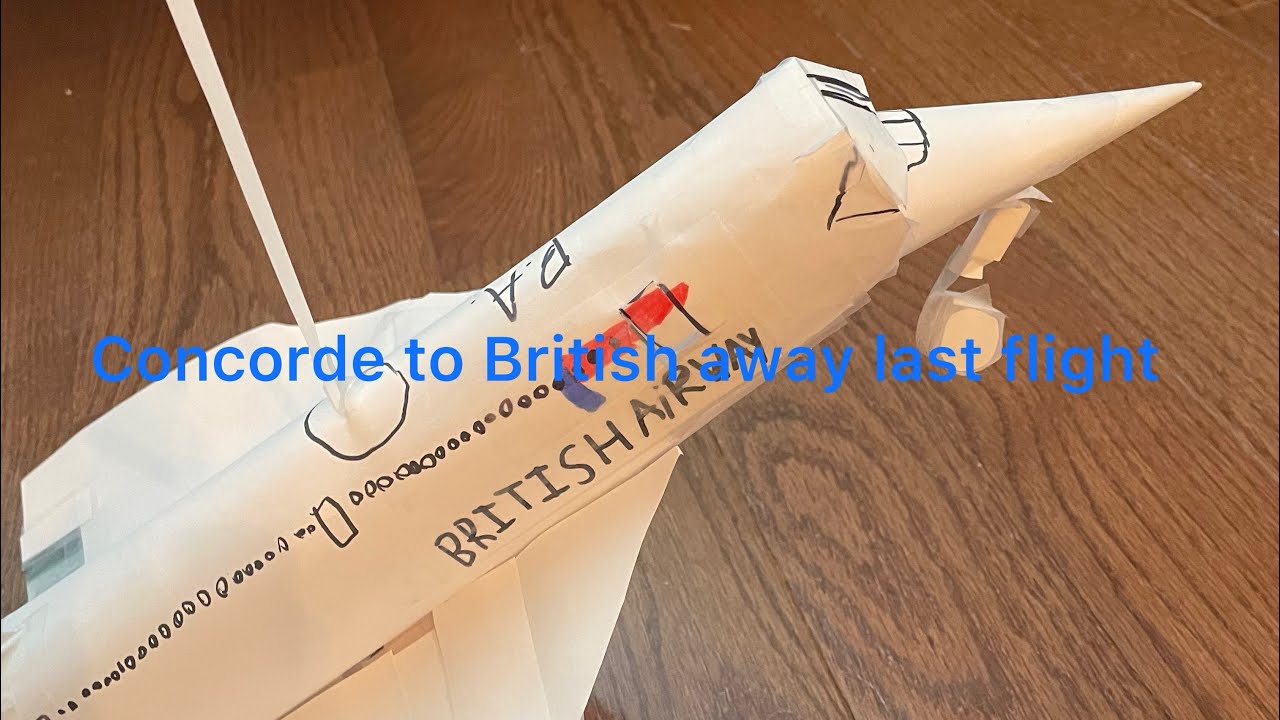 Concord 2 British airway made out of paper. #plane aviation - YouTube