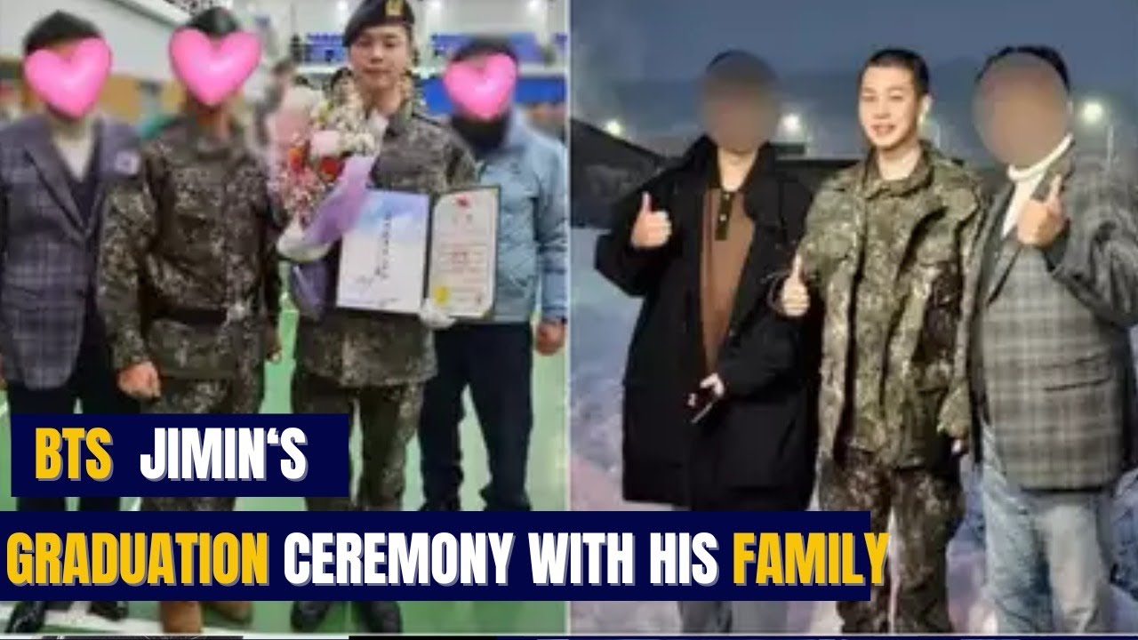 Jimin's graduation ceremony with his family#btsnewstoday #jimin # ...