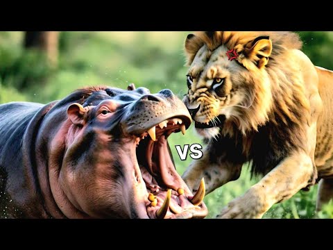 Hippo vs all animals | part-2 | hippo vs lion | hippo vs all | hippo ...