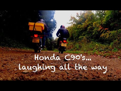 Honda C90's...laughing all the way, Such a fun day 4K - YouTube