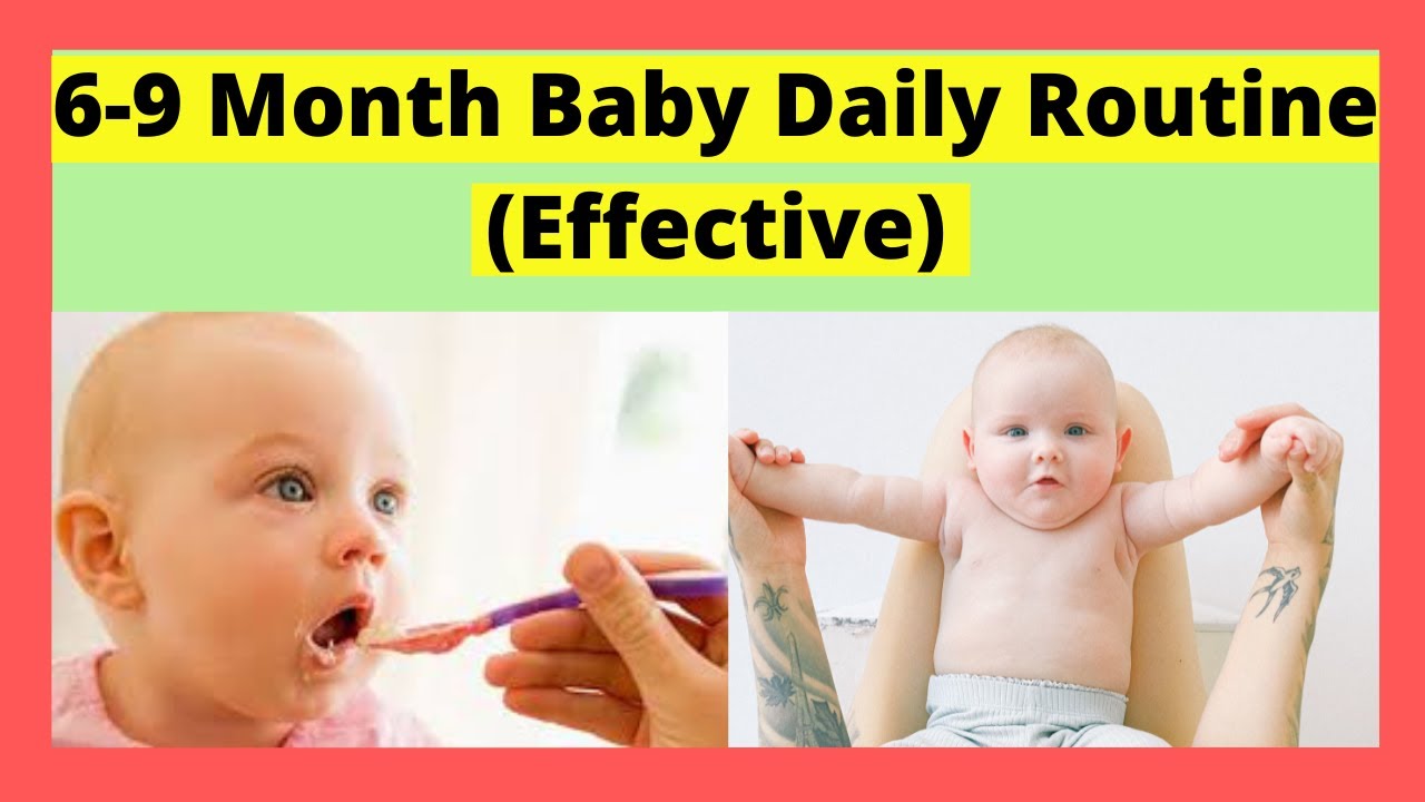 6 - 9 month baby daily routine ll 6 - 9 mahine ke bachhe ka daily ...