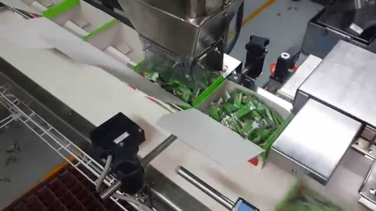 automatic box filling system - YouTube