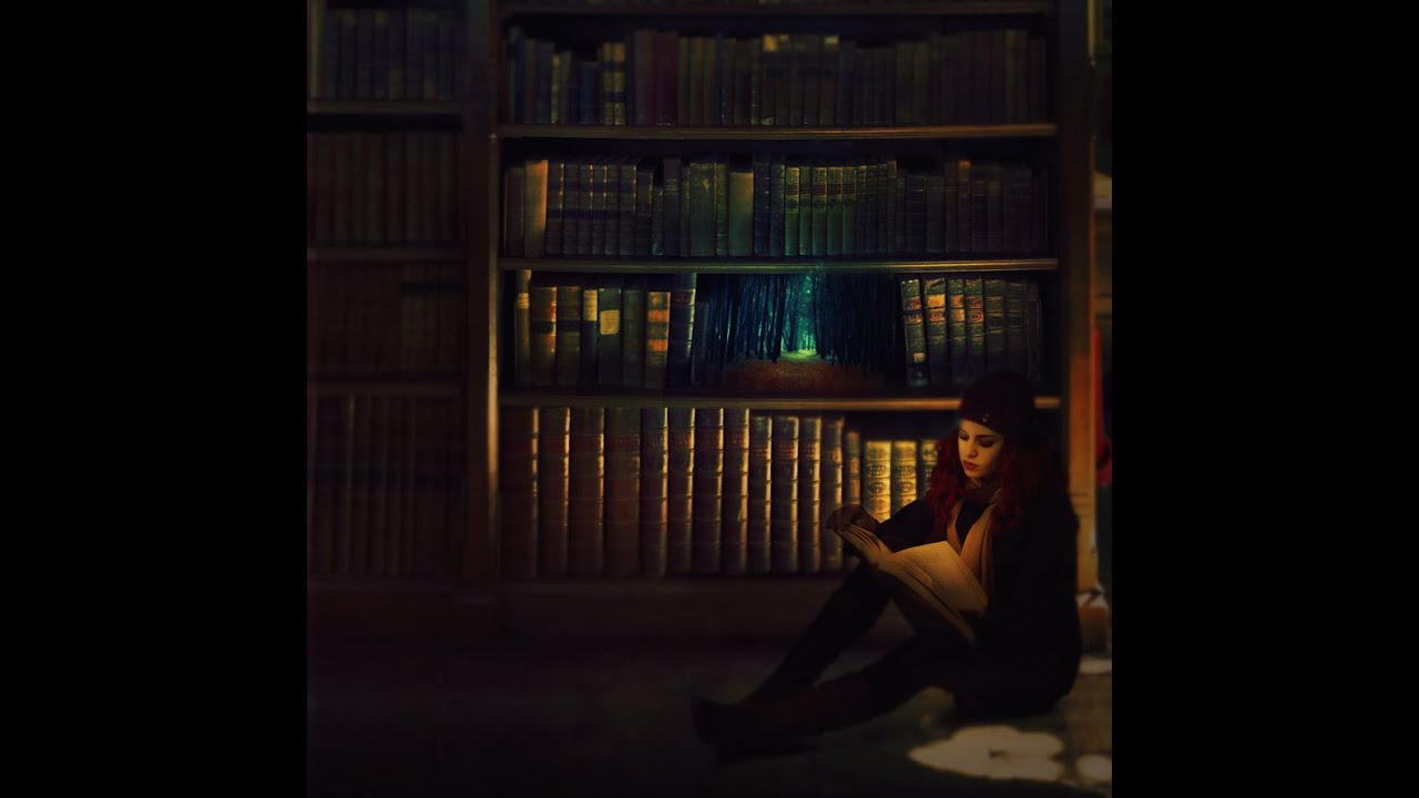 library photo manipulation speed art - YouTube
