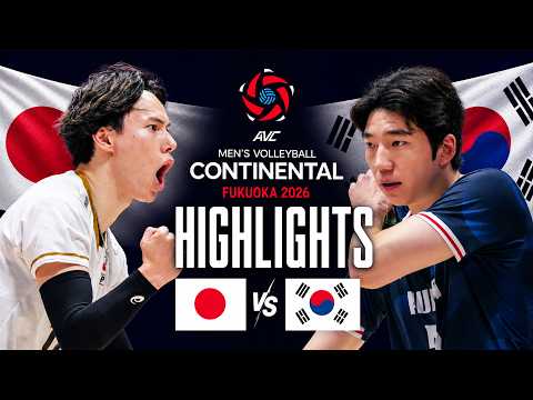 Japan 🇯🇵 vs Korea 🇰🇷 | Semi Final Highlights | AVC Men's Continental Championship 2026