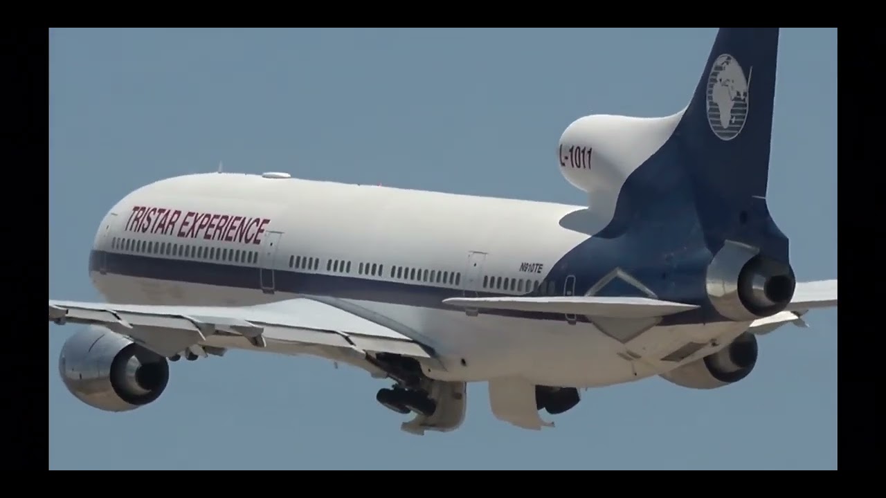 Lockheed L-1011 "Tristar" takeoff/landing - YouTube