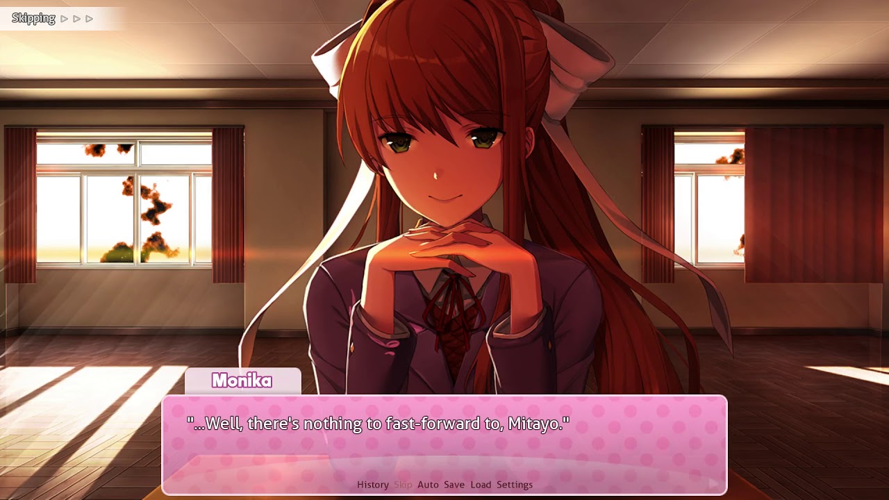 Doki Doki Literature Club - 'Skipping' Monika - YouTube