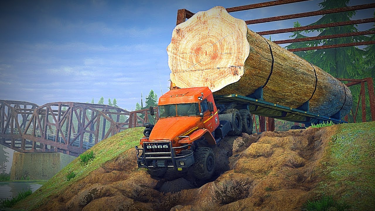 Very Dangerous Broken Bridge - Spintires Mudrunner - YouTube