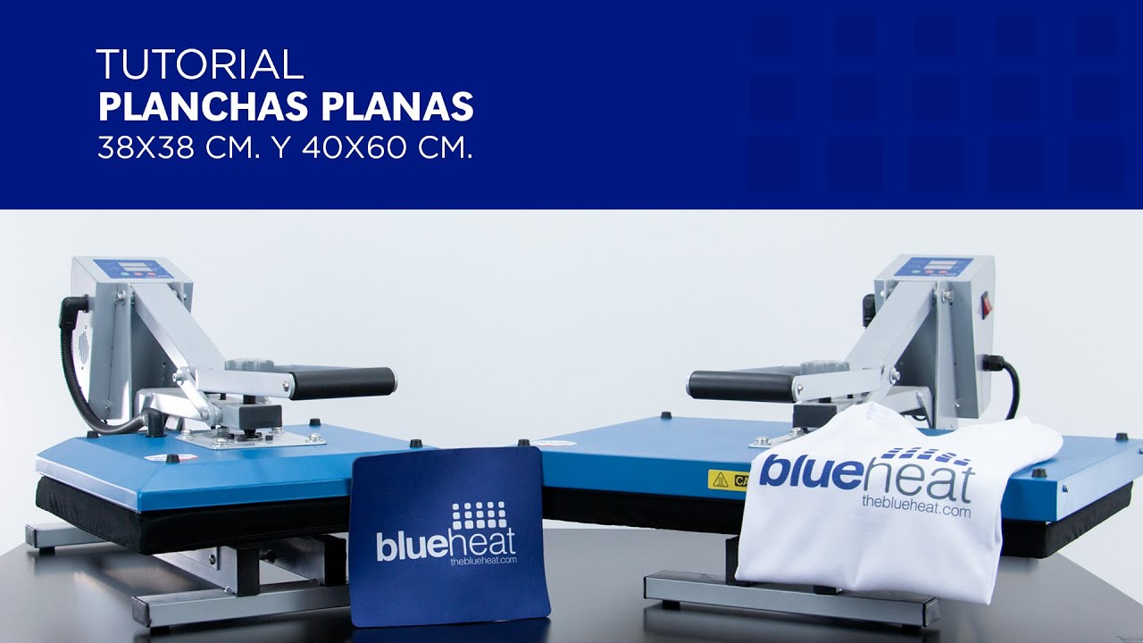 Tutorial Plancha para Sublimar 38x38 y 40x60 - Blue Heat® - YouTube