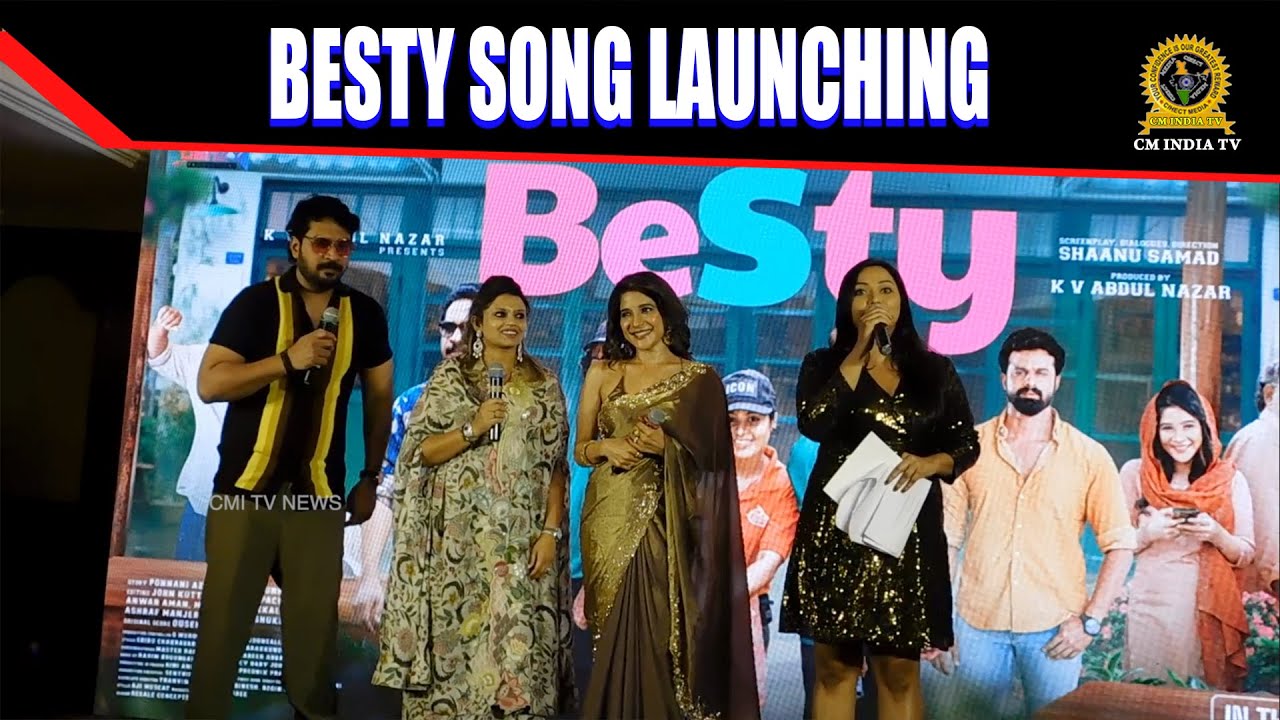 Song launch of film BESTY, singer Javed Ali, Producer KV Abdul Nazar ...